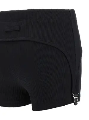 JEAN PAUL GAULTIER Ribbed Shorts With Garter Detailing