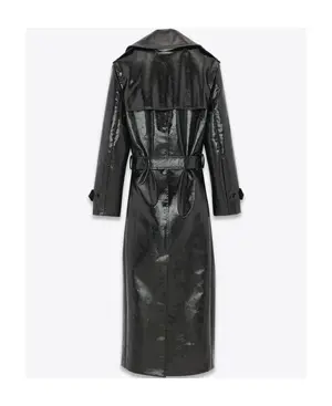 Saint Laurent Double-breasted Belted Trench Coat