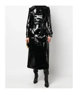 Saint Laurent Double-breasted Belted Trench Coat