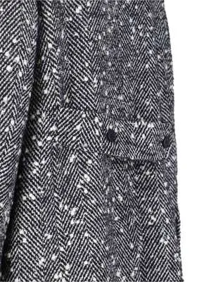 Dolce & Gabbana Single-breasted Herringbone Coat