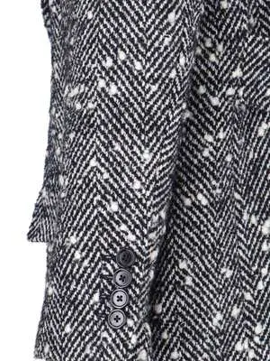 Dolce & Gabbana Single-breasted Herringbone Coat