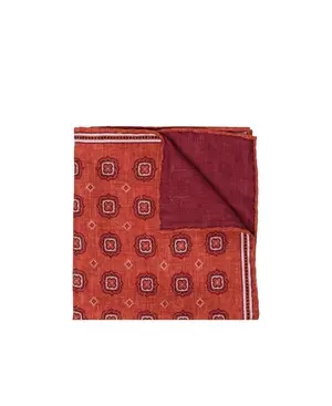 Brunello Cucinelli Printed Silk Scarf - Brown