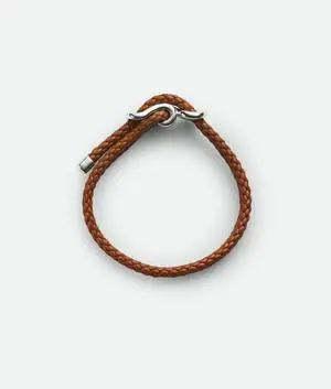 Bottega Veneta Leather Bracelet - Amber