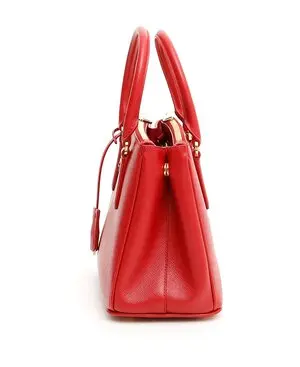 Prada Galleria Small Shoulder Bag - Red