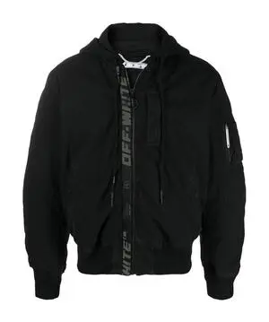 Off-White Logo-print Cotton Bomber Jacket