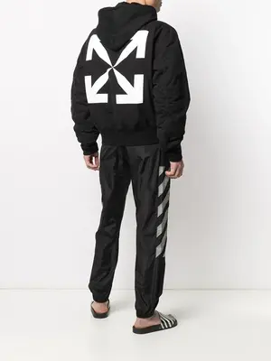 Off-White Logo-print Cotton Bomber Jacket
