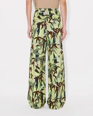 Kenzo Chiku-rin Camo Oversized Pleated Cotton Pants