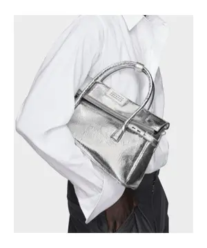 MAISON MARGIELA 5ac East West Medium Handbag - Silver