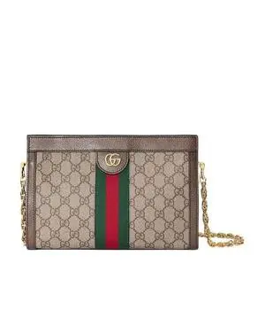 Gucci Ophidia Gg Small Shoulder Bag - Beige/ebony
