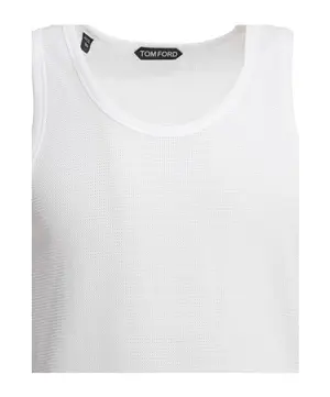 TOM FORD Perforated Tank Top - White