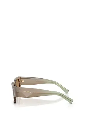 Prada Rectangle Frame Sunglasses - Brown
