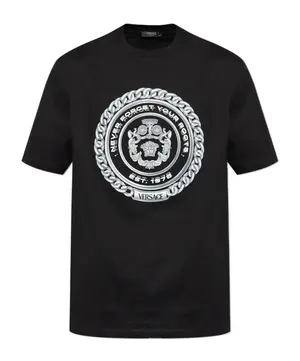 Versace Never Forget-printed Crewneck T-shirt