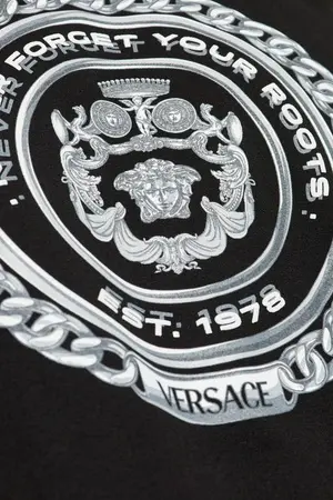 Versace Never Forget-printed Crewneck T-shirt