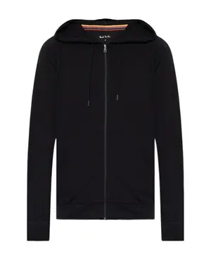 Paul Smith Zip Lounge Hoodie With Stripe Detail