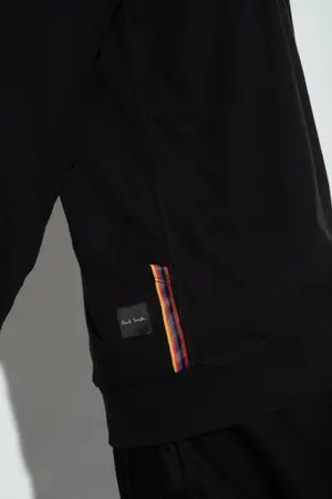 Paul Smith Zip Lounge Hoodie With Stripe Detail