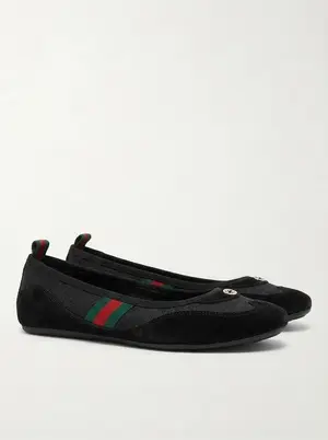 Gucci Trimmed Flats For Women