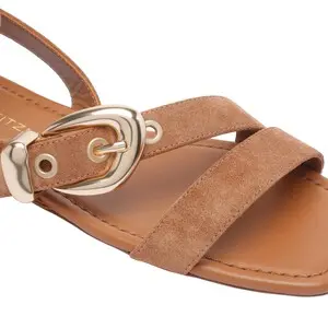 STUART WEITZMAN Buckled Ankle Strap Sandals