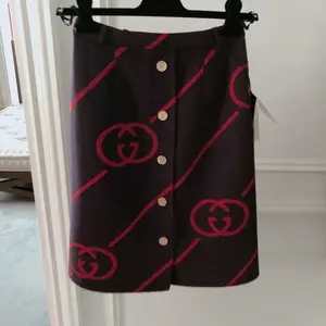 Gucci Reversible Wool Skirt With Interlocking G Motif