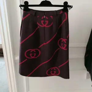 Gucci Reversible Wool Skirt With Interlocking G Motif