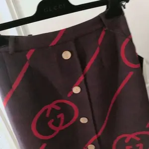 Gucci Reversible Wool Skirt With Interlocking G Motif