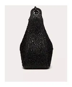Valentino Garavani Mini Vlogo Moon Zip-up Hobo Bag