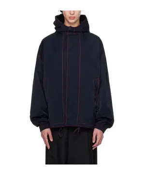 Bottega Veneta Drawstring Hood Casual Jacket