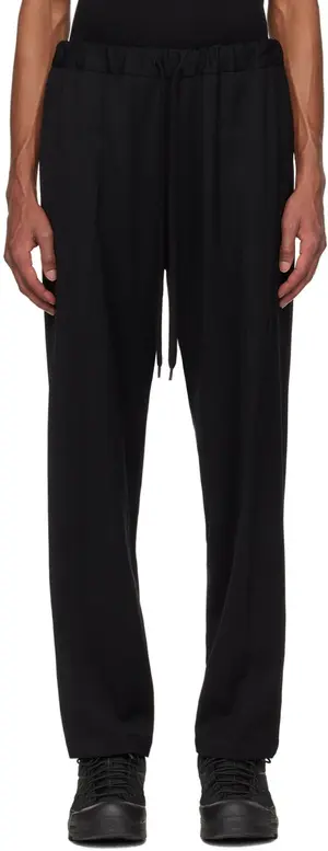 MAISON MARGIELA Mid-rise Drawstring Trousers - Black