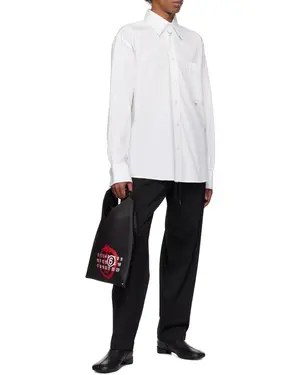 MAISON MARGIELA Mid-rise Drawstring Trousers - Black