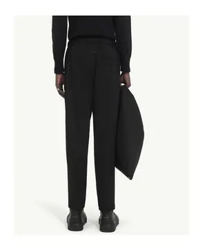 MAISON MARGIELA Mid-rise Drawstring Trousers - Black