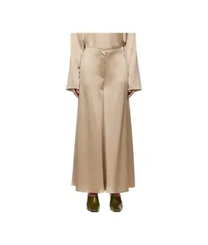 Nanushka Satin Trousers - Beige