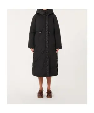Max Mara Long Quilted Down Jacket With Hood