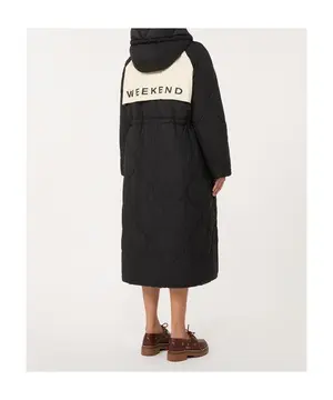 Max Mara Long Quilted Down Jacket With Hood