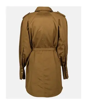 PATOU Long Sleeve Mini Shirt Dress
