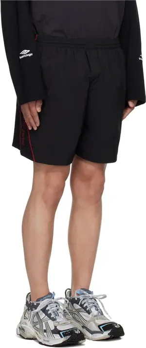 Balenciaga Logo Embroidered Tracksuit Shorts
