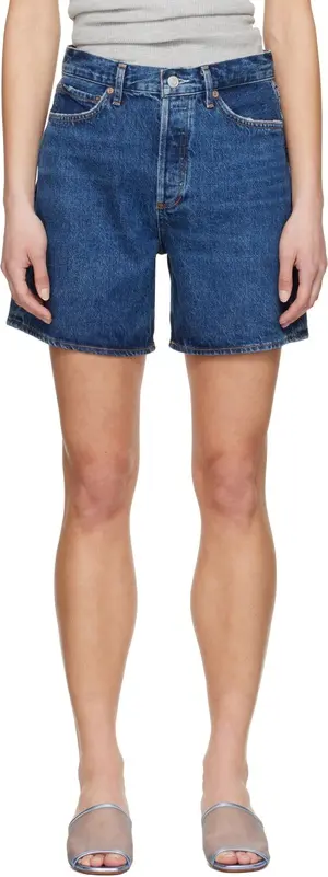 AGOLDE Denim Shorts With Belt Loops