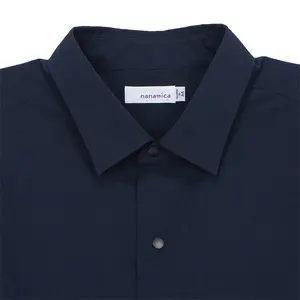 Nanamica Short-sleeved Lapel Shirt - Deep Navy Blue