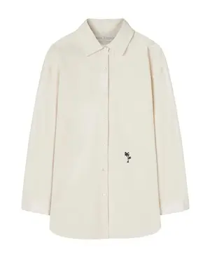 Palm Angels Embroidered Long-sleeve Shirt