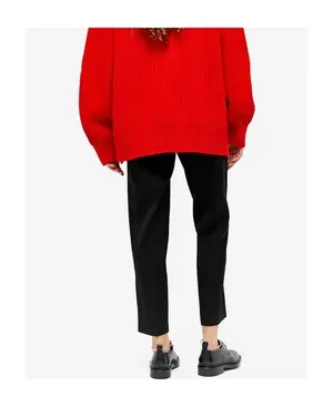 JIL SANDER Tailored Straight Leg Trousers - Black