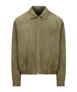 Prada Suede Zip-up Jacket