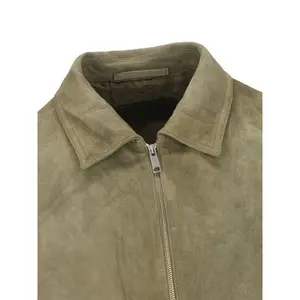 Prada Suede Zip-up Jacket