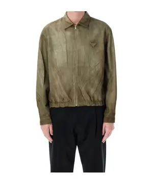 Prada Suede Zip-up Jacket
