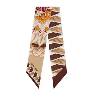 FERRAGAMO Floral-print Silk Scarf - Multicolor