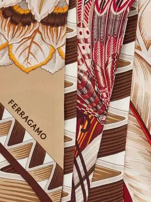FERRAGAMO Floral-print Silk Scarf - Multicolor