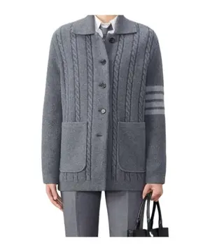 Thom Browne Cable-knit Bomber Jacket