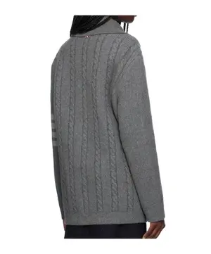 Thom Browne Cable-knit Bomber Jacket