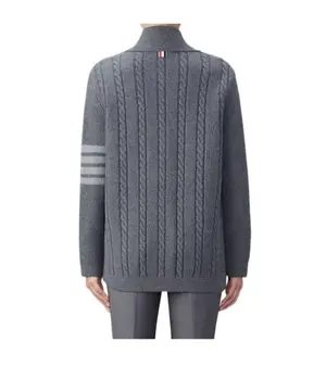 Thom Browne Cable-knit Bomber Jacket