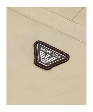 Emporio Armani Logo Detail Cargo Shorts - Nude