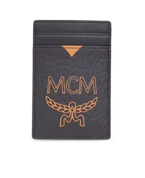 Mcm Logo Card Holder - Black