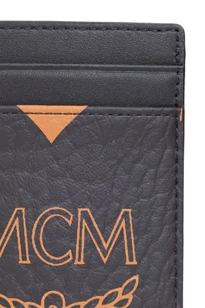 Mcm Logo Card Holder - Black