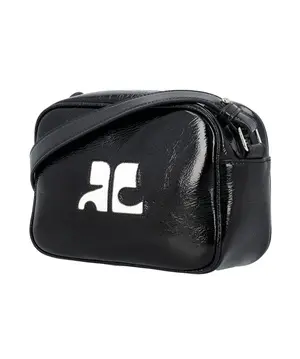 COURREGES Reedition Naplack Logo Patch Mini Shoulder Bag